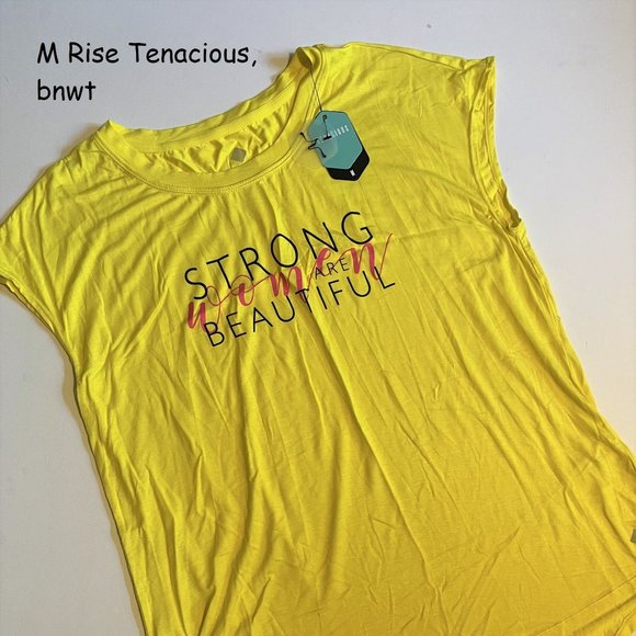 LuLaRoe | Tops | Medium Lularoe Rise Tenacious T Yellow With Strong ...
